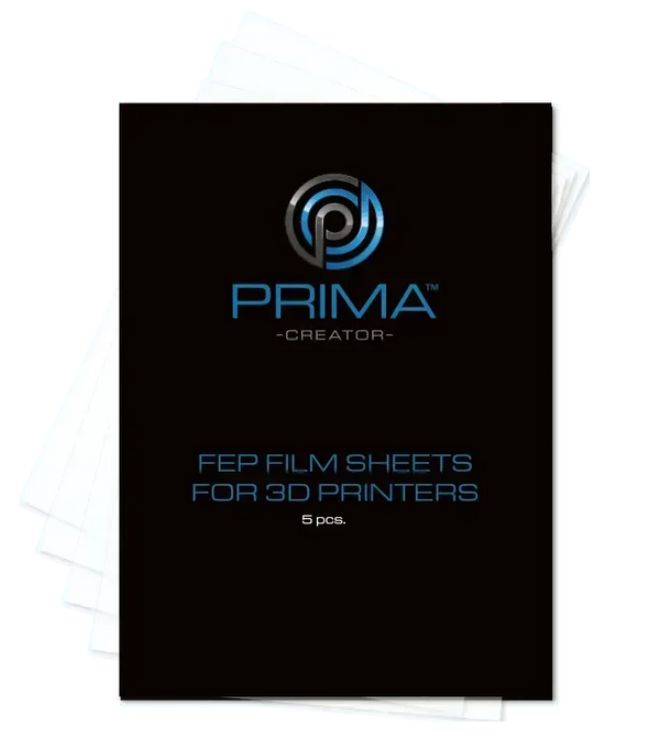 PRIMACREATOR FEP FILM SHEETS FOR 3D PRINTERS - 140 X 200 MM - 5-PACK ...